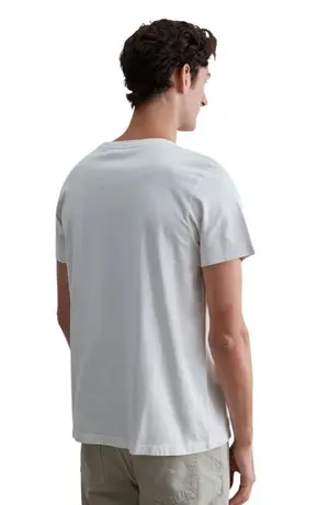 SCALPERS Tonal Embroidered Skull T-shirt - Lightgrey