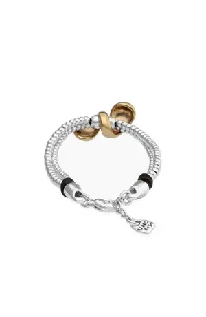 UNODE50 Silver-tone Bracelet With ‑tone Drop Accents