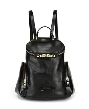 OLD TREND Iris Heritage Genuine Leather Backpack - Black