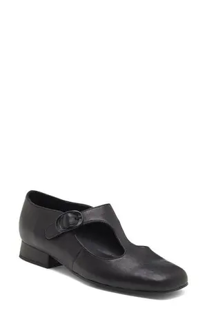 Jeffrey Campbell Telegram T-strap Mary Jane Flat - Black