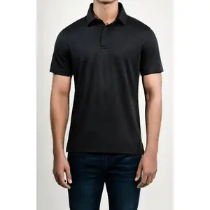 BRISK Pima Cotton Polo - Black