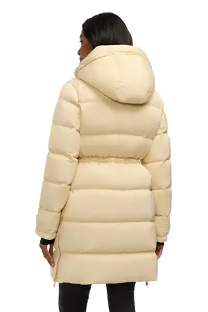 Pajar Poppy Heavyweight Mid‑length Puffer - Parchment
