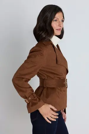 THE NOLI SHOP Ellen Suede Jacket