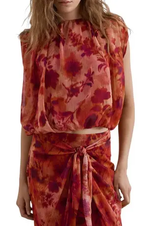 SCALPERS Rf Flower Top - Red