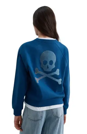 SCALPERS Back Print Glitter Sweatshirt