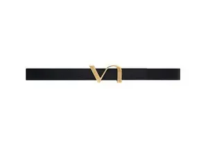 VAINCOURT Reversible & Gold Thin Leather Belt
