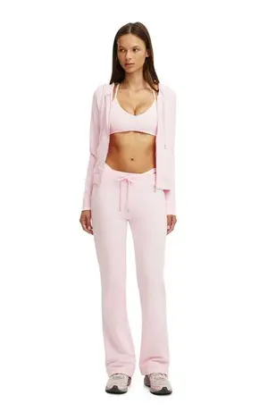 Cotton:on Active Sculpt Fleece Hooded Zip Through - Cherry Dream