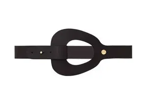 VAINCOURT La Savoureuse Leather Belt - Black