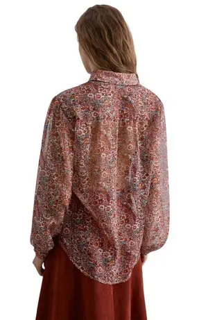 SCALPERS Mini Flower Print Shirt