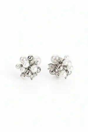 DEJI ENIOLA Celestial Pearl Cluster Earrings