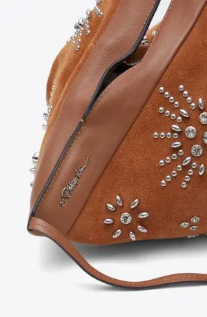 3.1 Phillip Lim Studded Faux Suede Luna Bag