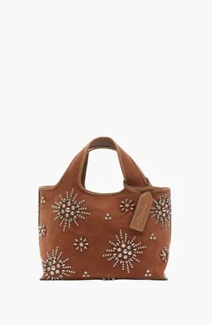 3.1 Phillip Lim Studded Faux Suede Mini Market Tote