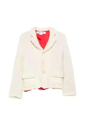 Comme Des Garçons Cable-knit Button-up Jacket