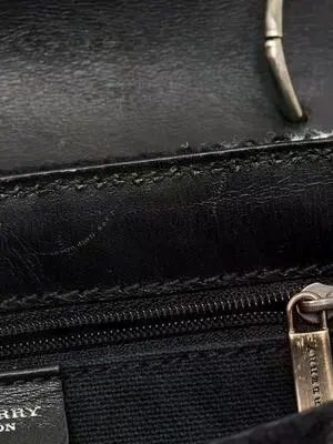 Burberry Small Croc-embossed Satchel Bag