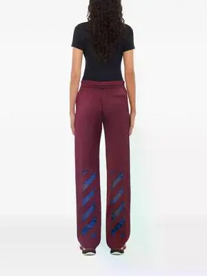 Off-White Diag Lace Satin Track Pants