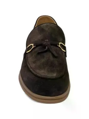 HENDERSON BARACCO Lizzy Horsebit Suede Loafers - Brown