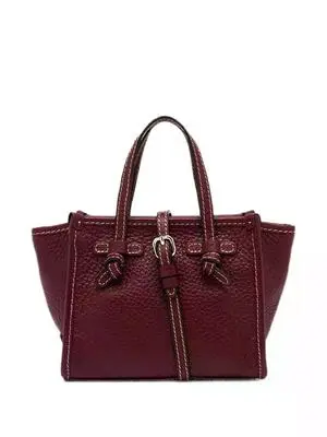GIANNI CHIARINI Small Miss Marcella Hiking Leather Tote Bag - Red