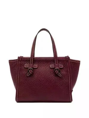 GIANNI CHIARINI Small Miss Marcella Hiking Leather Tote Bag - Red