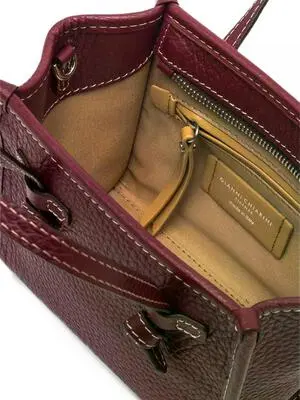GIANNI CHIARINI Small Miss Marcella Hiking Leather Tote Bag - Red