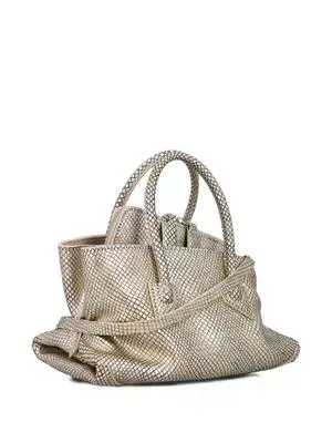Attico Snake-effect Leather Tote Bag