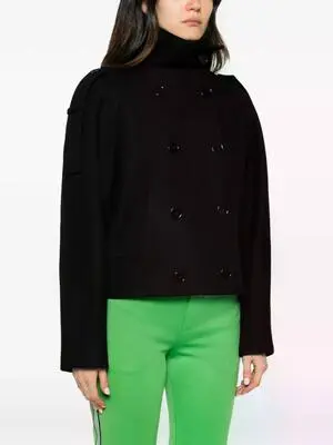 Patrizia Pepe Double-breasted Epaulette Jacket