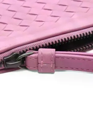 Bottega Veneta 2010s Intrecciato Leather Clutch Bag