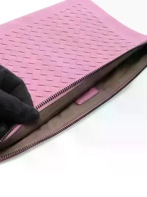 Bottega Veneta 2010s Intrecciato Leather Clutch Bag