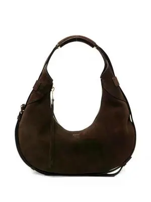 Moschino Suede Shoulder Bag - Brown