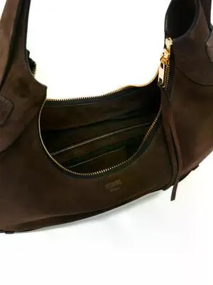 Moschino Suede Shoulder Bag - Brown