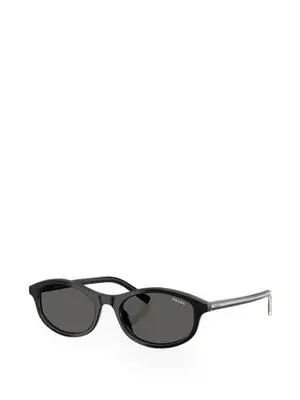 Prada Sunglasses With The Iconic Metal Plaque