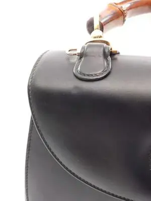 Gucci 2000s Bamboo Leather Shoulder Bag