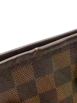 LOUIS VUITTON 2008 Mm Neverfull Damier Ebene Tote Bag - Brown