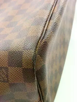 LOUIS VUITTON 2008 Mm Neverfull Damier Ebene Tote Bag - Brown