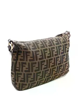 Fendi 2000s Zucca Shoulder Bag - Brown