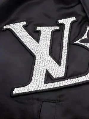 LOUIS VUITTON Embroidered Baseball Bomber Jacket - Black