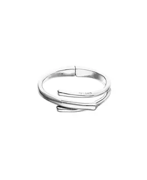 UNODE50 Sterling Plated Bracelet In The Shape Of Three Tubes