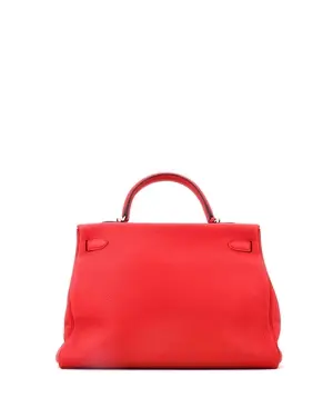 Hermès Kelly 35 Handbag Red Togo With Palladium Hardware