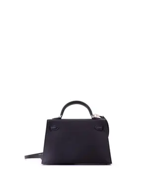Hermès Kelly 20 Handbag Black Epsom With Palladium Hardware