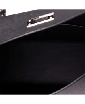 Hermès Kelly 20 Handbag Black Epsom With Palladium Hardware