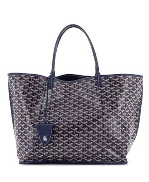 Goyard Gm Anjou Reversible Tote Coated Canvas - Navy Blue