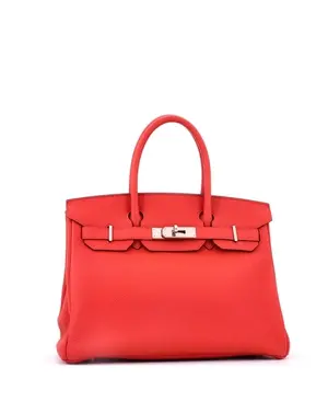Hermès Birkin 30 Handbag Red Togo With Palladium Hardware