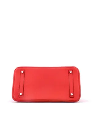 Hermès Birkin 30 Handbag Red Togo With Palladium Hardware