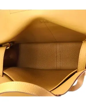 Hermès 25 Halzan Bag Clemence - Brown