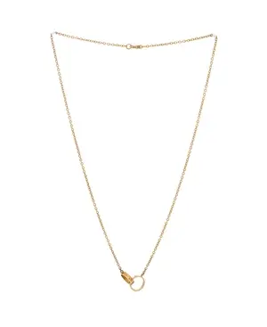 CARTIER Love Interlocking Necklace 18k 17.75