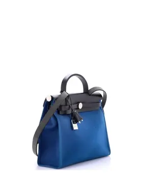 Hermès 31 Herbag Zip Leather And Toile