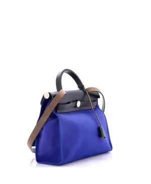 Hermès 31 Herbag Zip Leather And Toile
