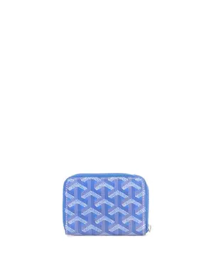 Goyard Pm Matignon Zip Wallet Coated Canvas With Leather