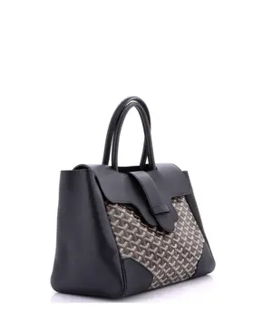 Goyard Saigon Tote Bag Coated Canvas With Leather