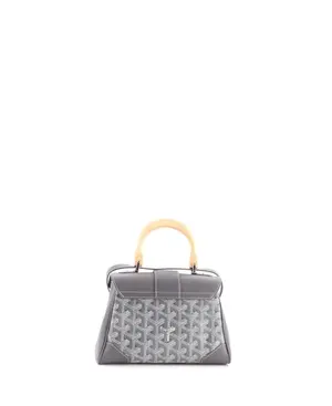 Goyard Saigon Top Handle Bag Coated Canvas With Leather