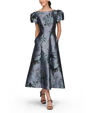 KAY UNGER Jennifer Tea Length Dress